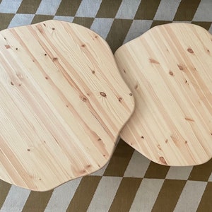 Wavey Nesting Coffee Table, Round, Curve, Wave, Natural, Organic Shape ...