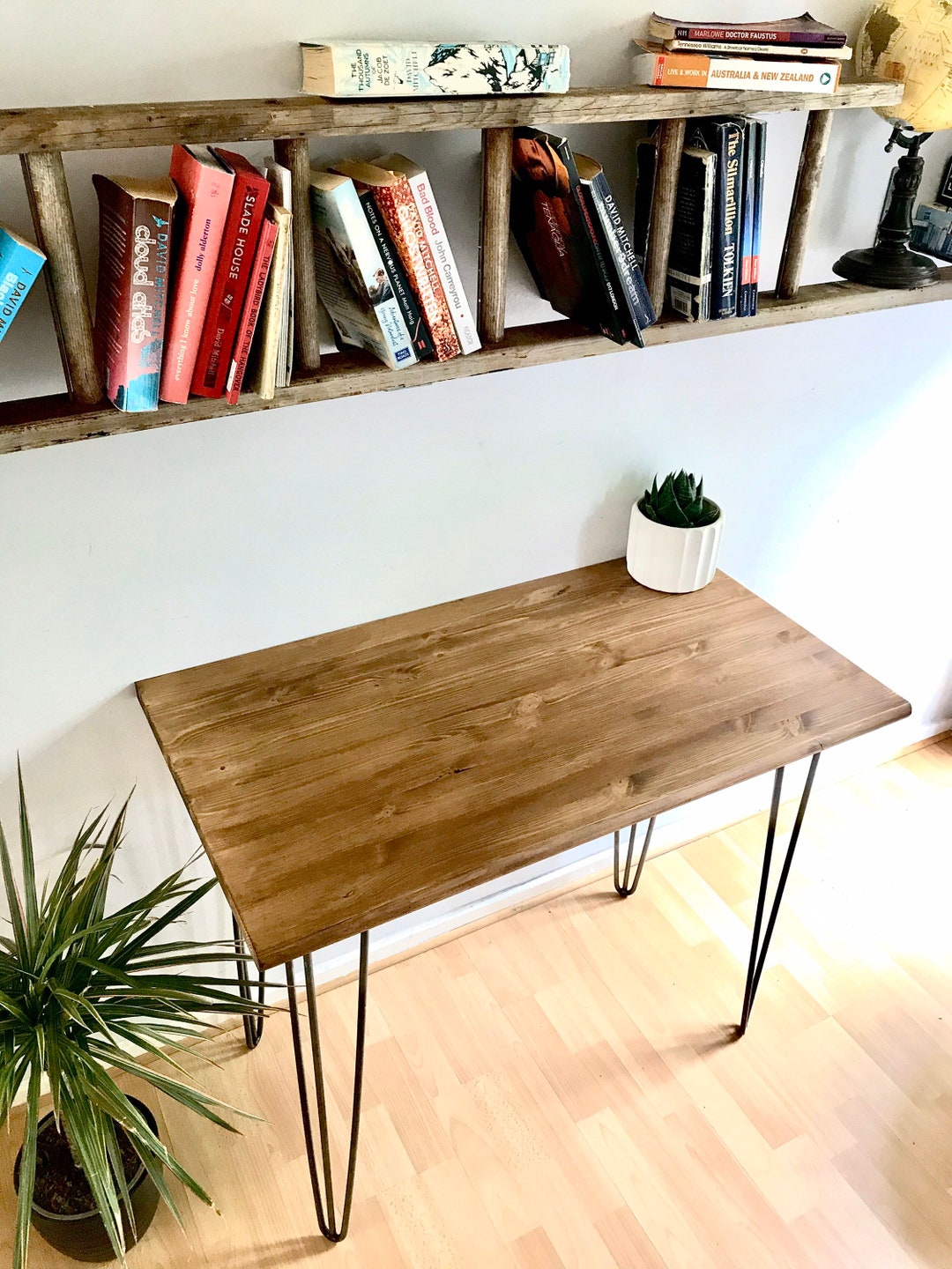 Bespoke Handmade Wooden Table / Desk. 90 X 50. Industrial - Etsy