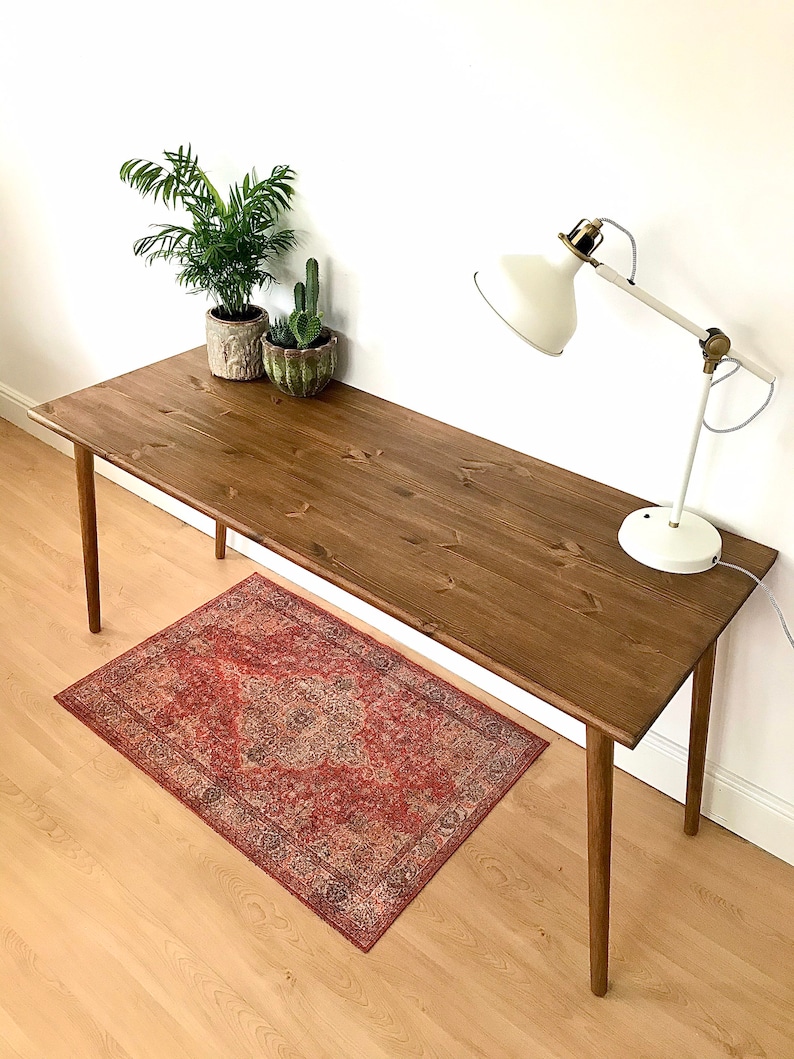 Bespoke Handmade Wooden Table / Desk. 180 X 60 Tapered Wood - Etsy