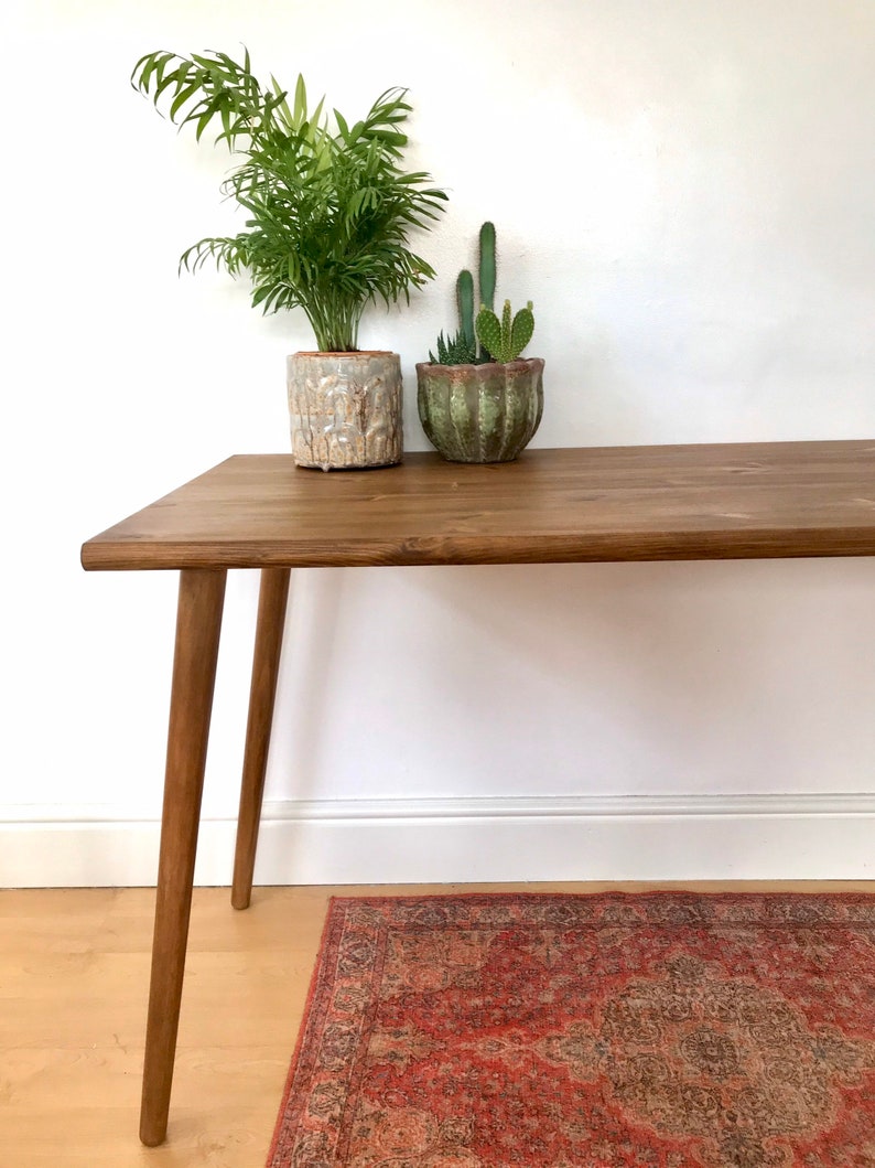 Bespoke Handmade Wooden Table / Desk. 180 X 60 Tapered Wood - Etsy