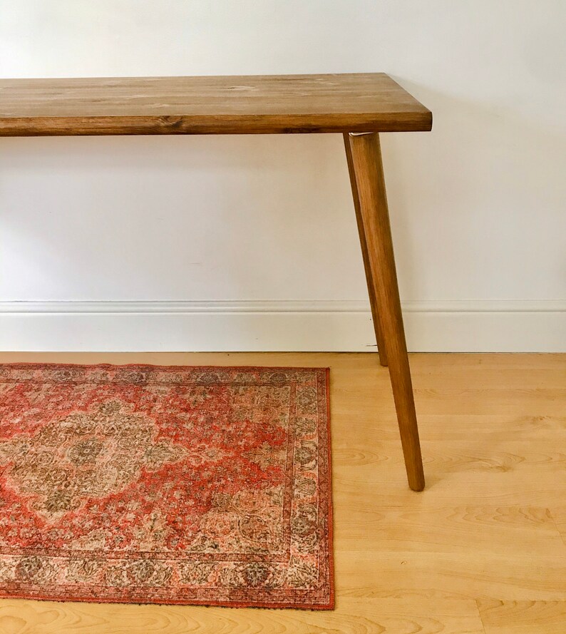 Bespoke handmade wooden table / desk with drawer 180 x 60cm | Etsy