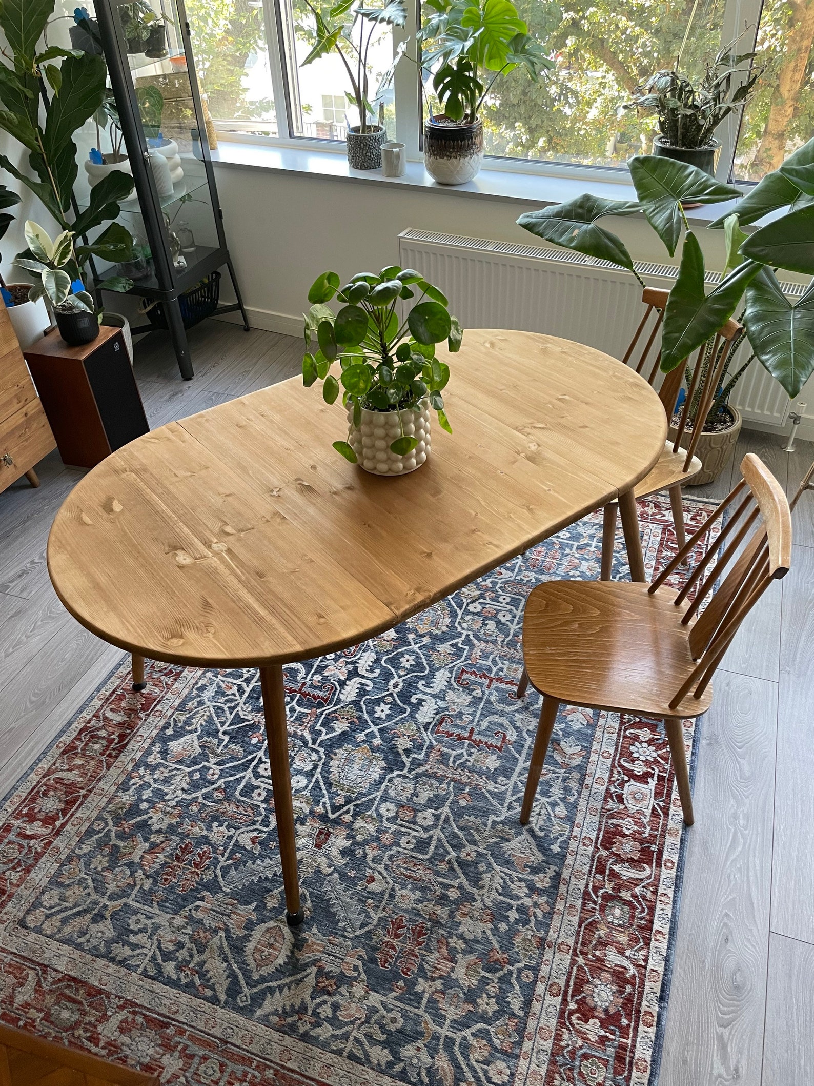 Extending Extendable Round Dining Table Circular Wooden - Etsy UK