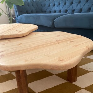 Wavey Nesting Coffee Table, Round, Curve, Wave, Natural, Organic Shape ...