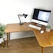 Handmade Solid Wood Corner Desk / Table Curves Workstation - Etsy