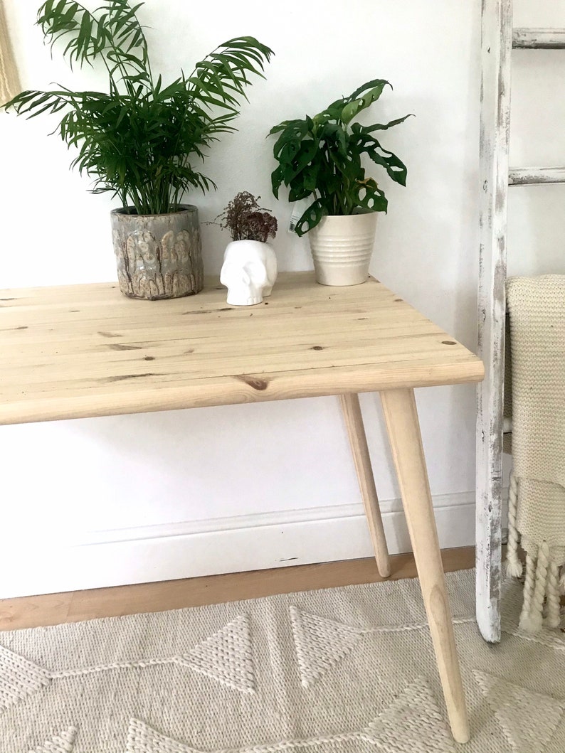 Bespoke Handmade Wooden Table / Desk. 120 X 60 Tapered Wood - Etsy