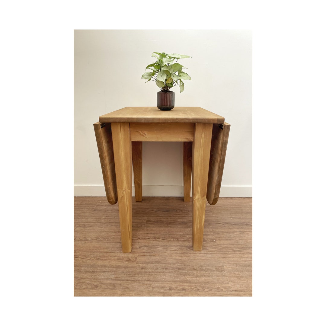 Extending Dining Table, Double Drop Leaf, Folding Fold Down, Extendable ...