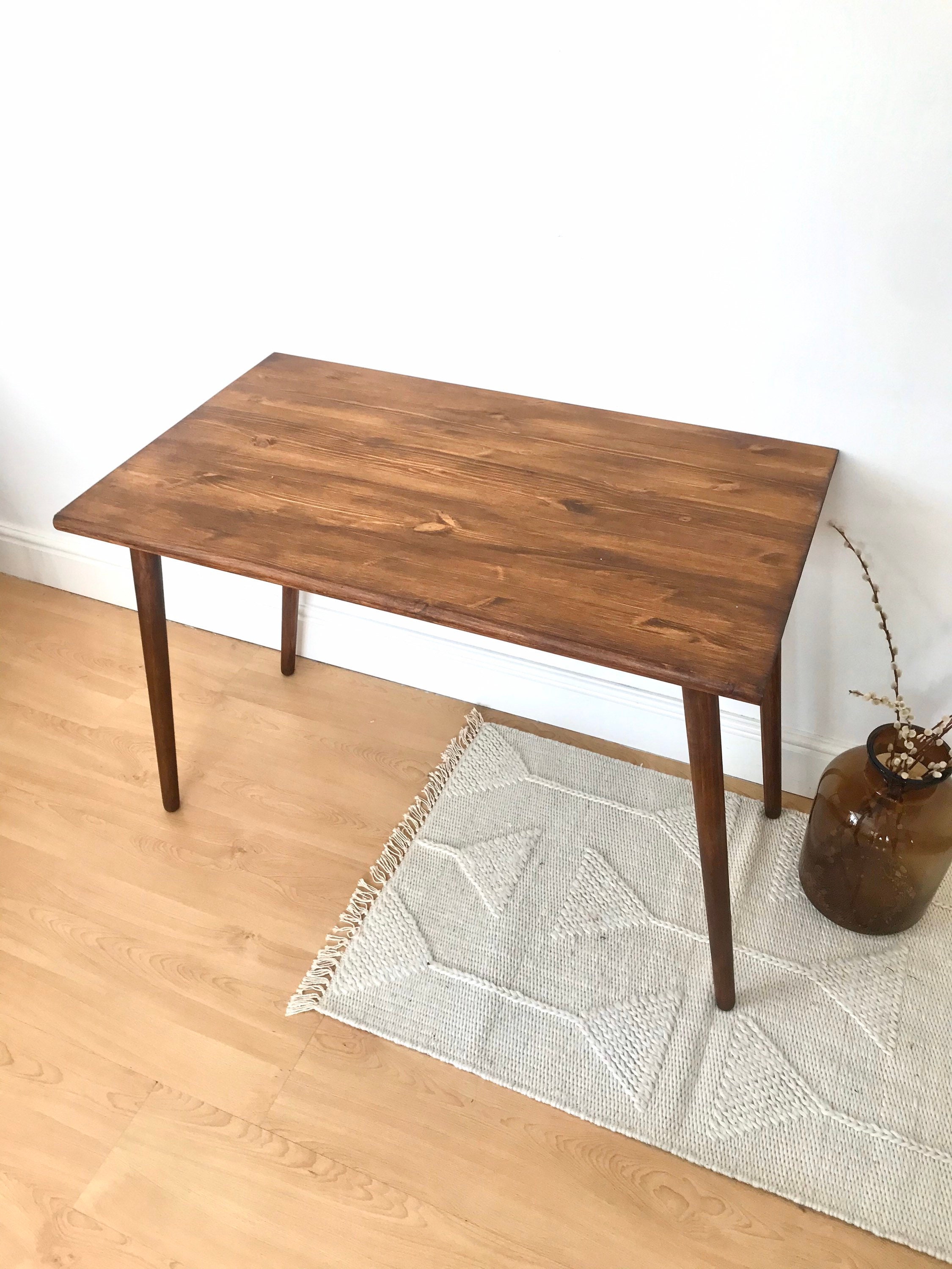 Bespoke Handmade Wooden Table / Desk. 120 X 60 Tapered Wood - Etsy
