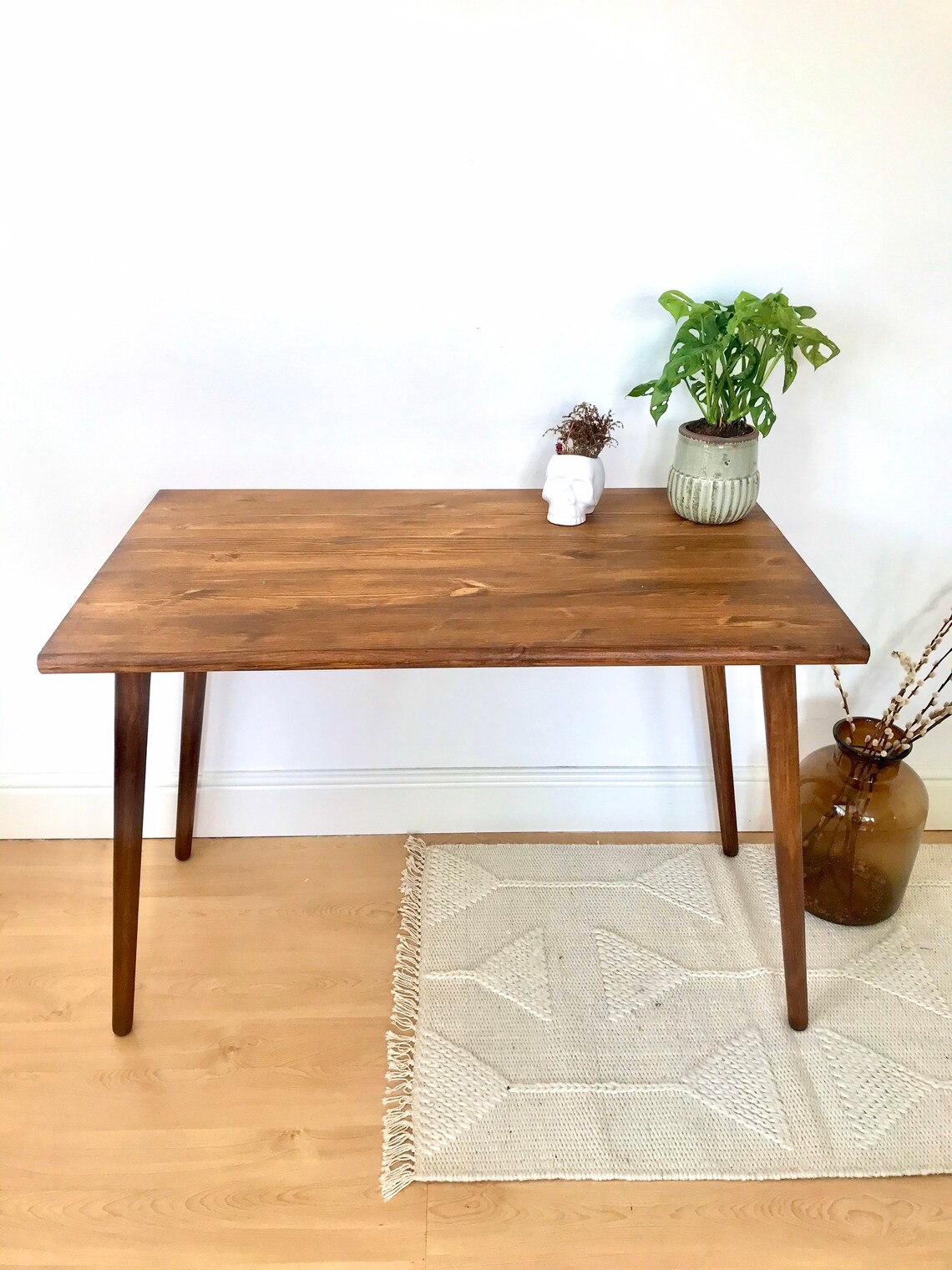 Bespoke Handmade Wooden Table / Desk. 120 X 60 Tapered Wood - Etsy