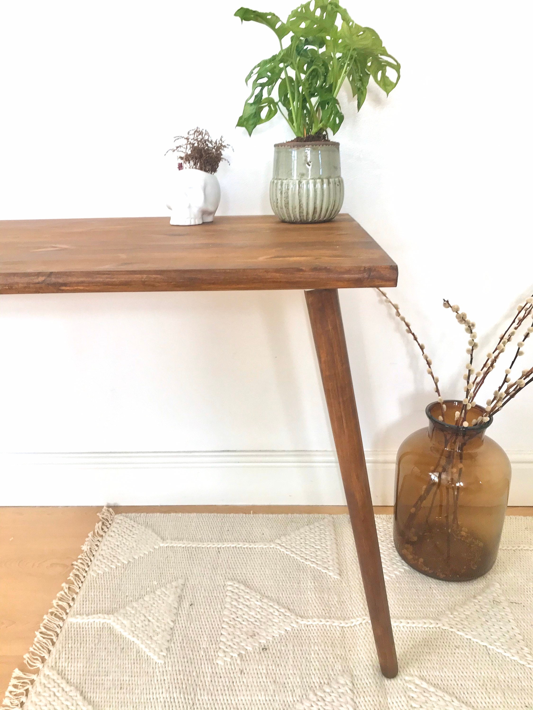 Bespoke Handmade Wooden Table / Desk. 120 X 60 Tapered Wood - Etsy