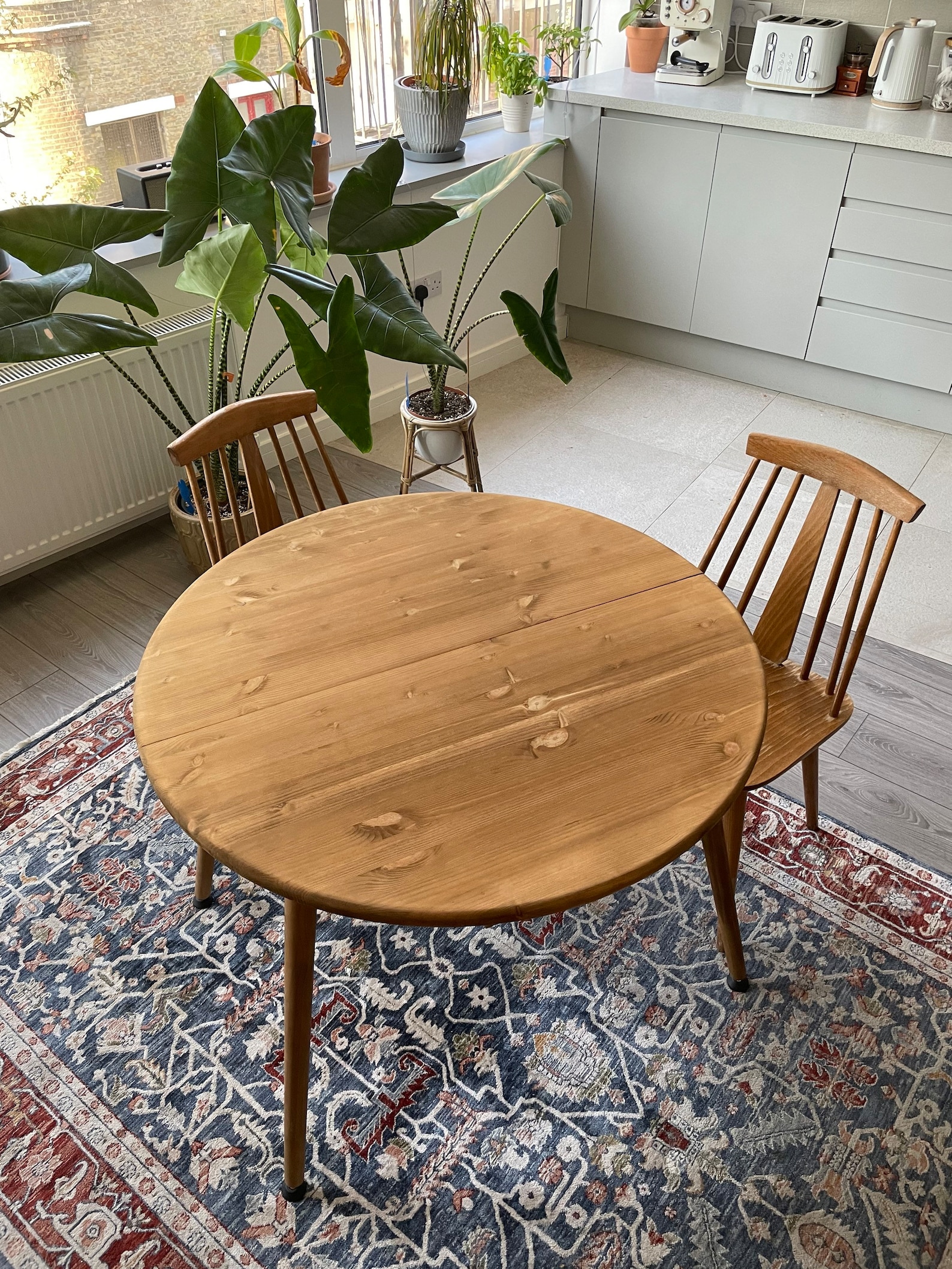 Extending Extendable Round Dining Table Circular Wooden - Etsy UK