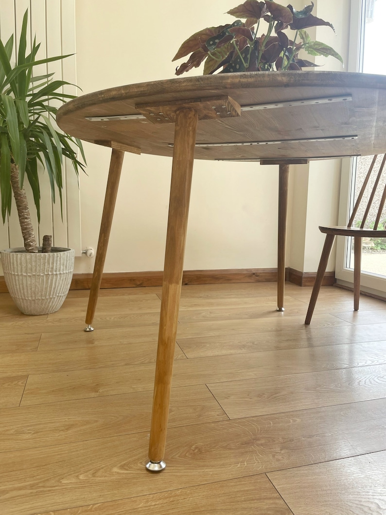 Round Dining Table. Solid Wood Circular Table. Kitchen Table. | Etsy UK