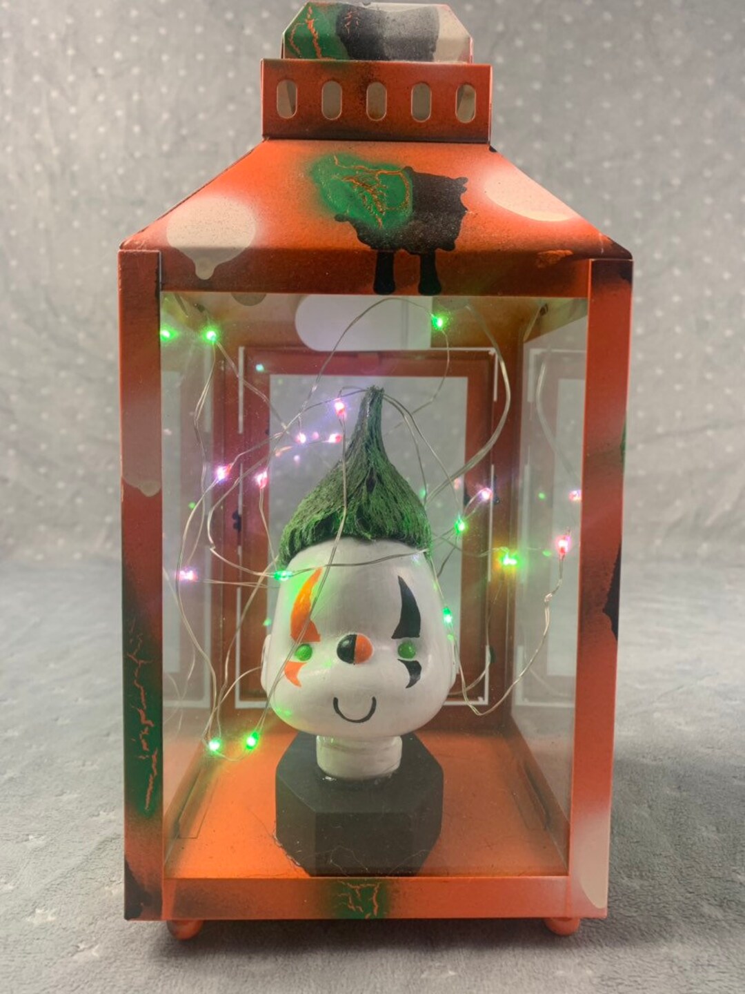 Punk Clown Doll Head 10 Inch Lantern - Etsy