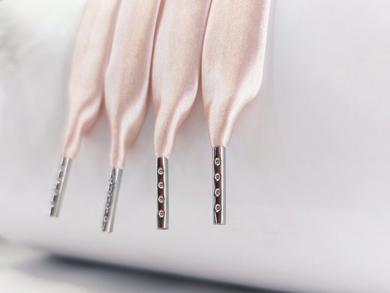 Pink Shoelaces, Satin Shoelaces, Shoelace Ribbons, Shoelaces With Bow ...