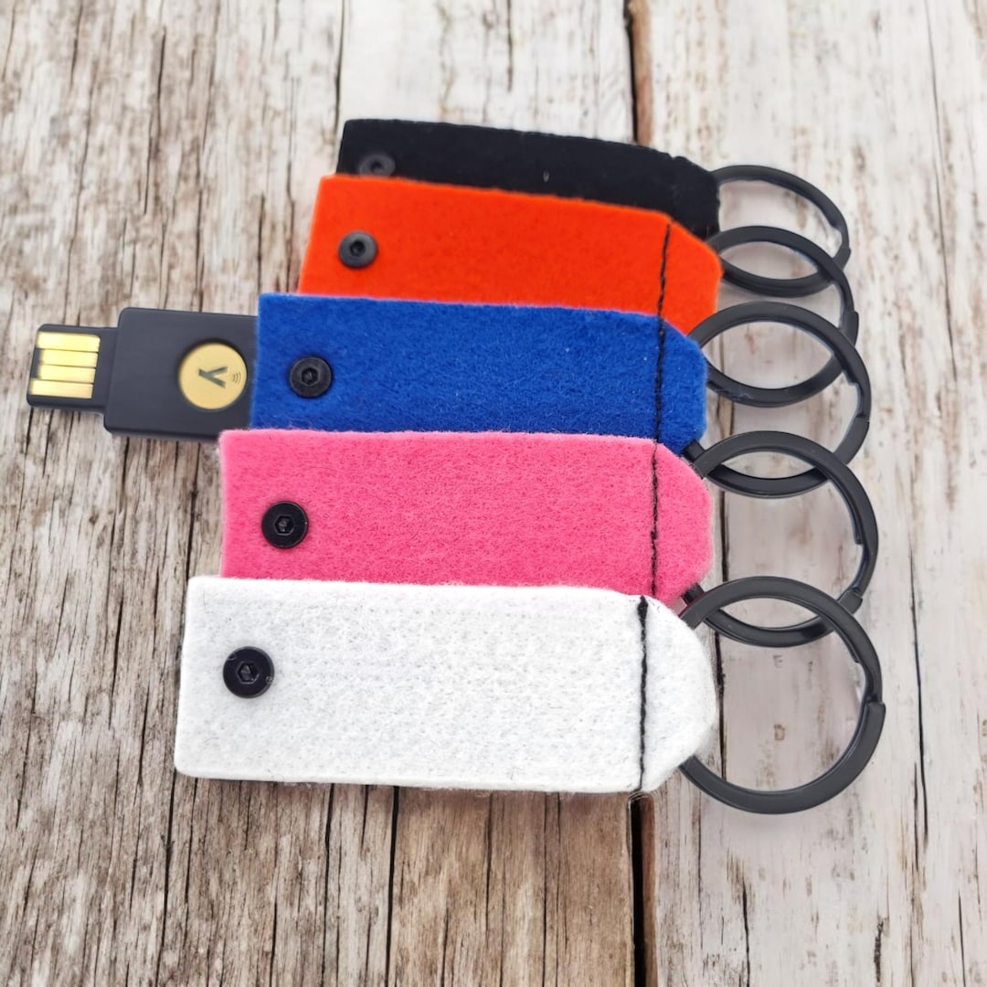 Yubikey Protect Case Security Key Holder Yubico Flip Case Yubikey 5 NFC Keychain Yubikey Storage ...