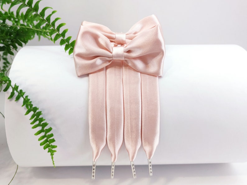 Pink Shoelaces, Satin Shoelaces, Shoelace Ribbons, Shoelaces With Bow ...
