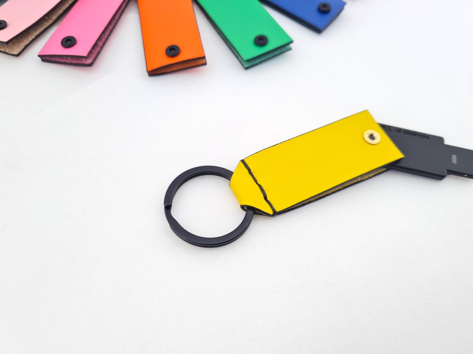 Yubikey Holder Keychain Protect Yubikey 5 NFC Leather Case Yubico ...