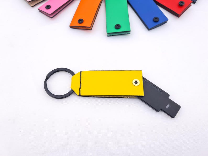 Yubikey Holder Keychain Protect Yubikey 5 NFC Leather Case Yubico ...