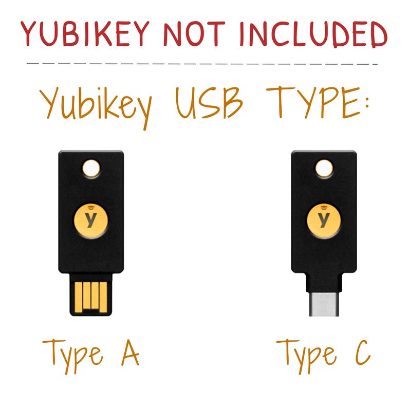 Yubikey Holder Keychain Protect Yubikey 5 NFC Leather Case Yubico ...