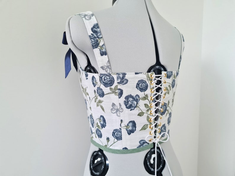 Floral Corset Top, Tapestry Corset Top, Cottagecore Style Corset, Fairy ...