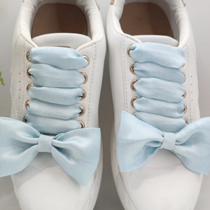 Shoelaces, Light Blue Shoelaces, Shoelace Ribbons, Shoelaces With Bow ...