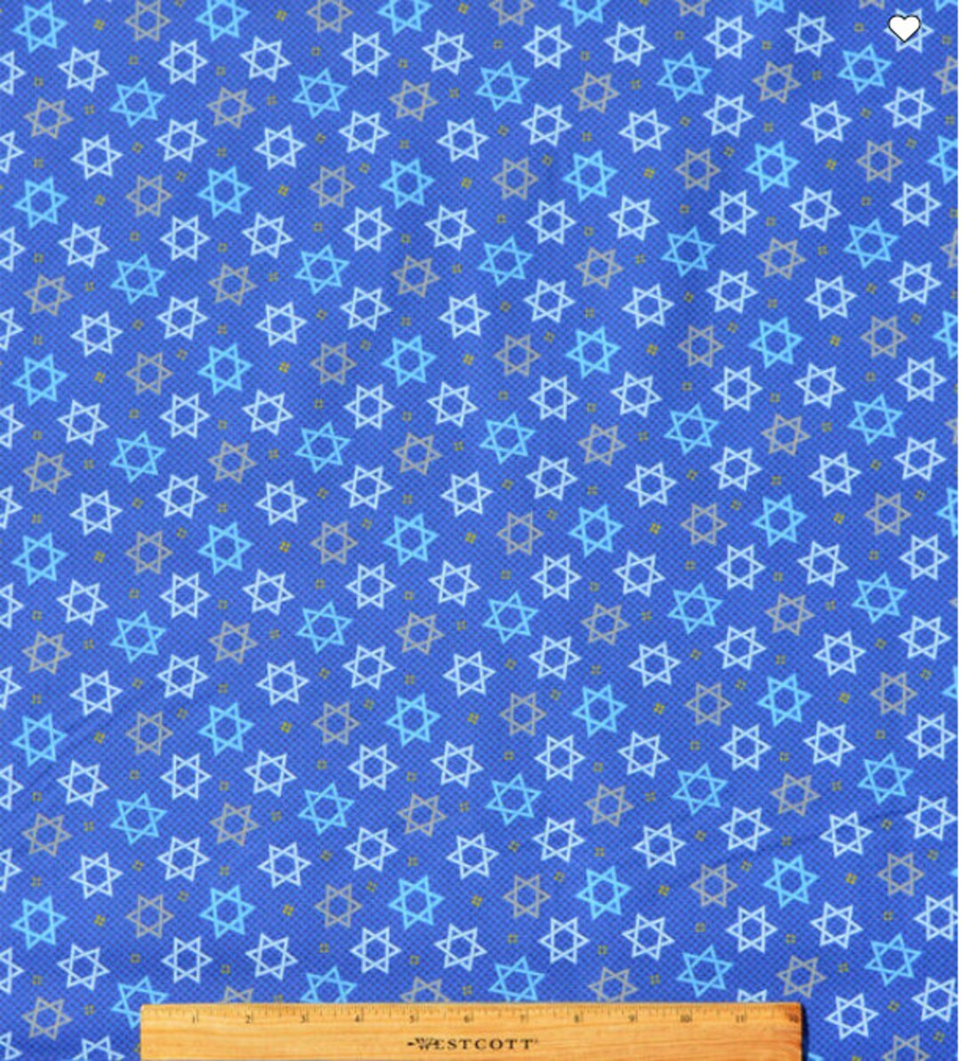 Hanukkah Fabric, Jewish Fabric, by the Half Yard, Judaica Fabric, Mixed ...