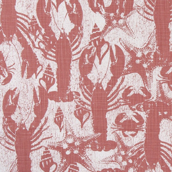 Lobster Print Fabric - Etsy