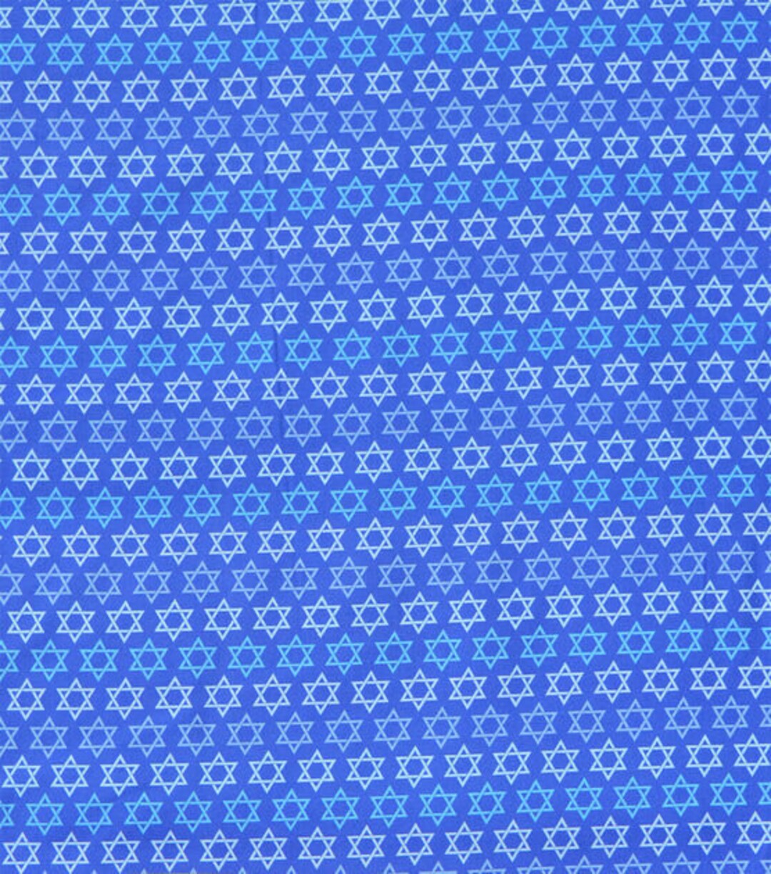 Star of David Fabric, Jewish Fabric, by the Half Yard, Judaica Fabric ...