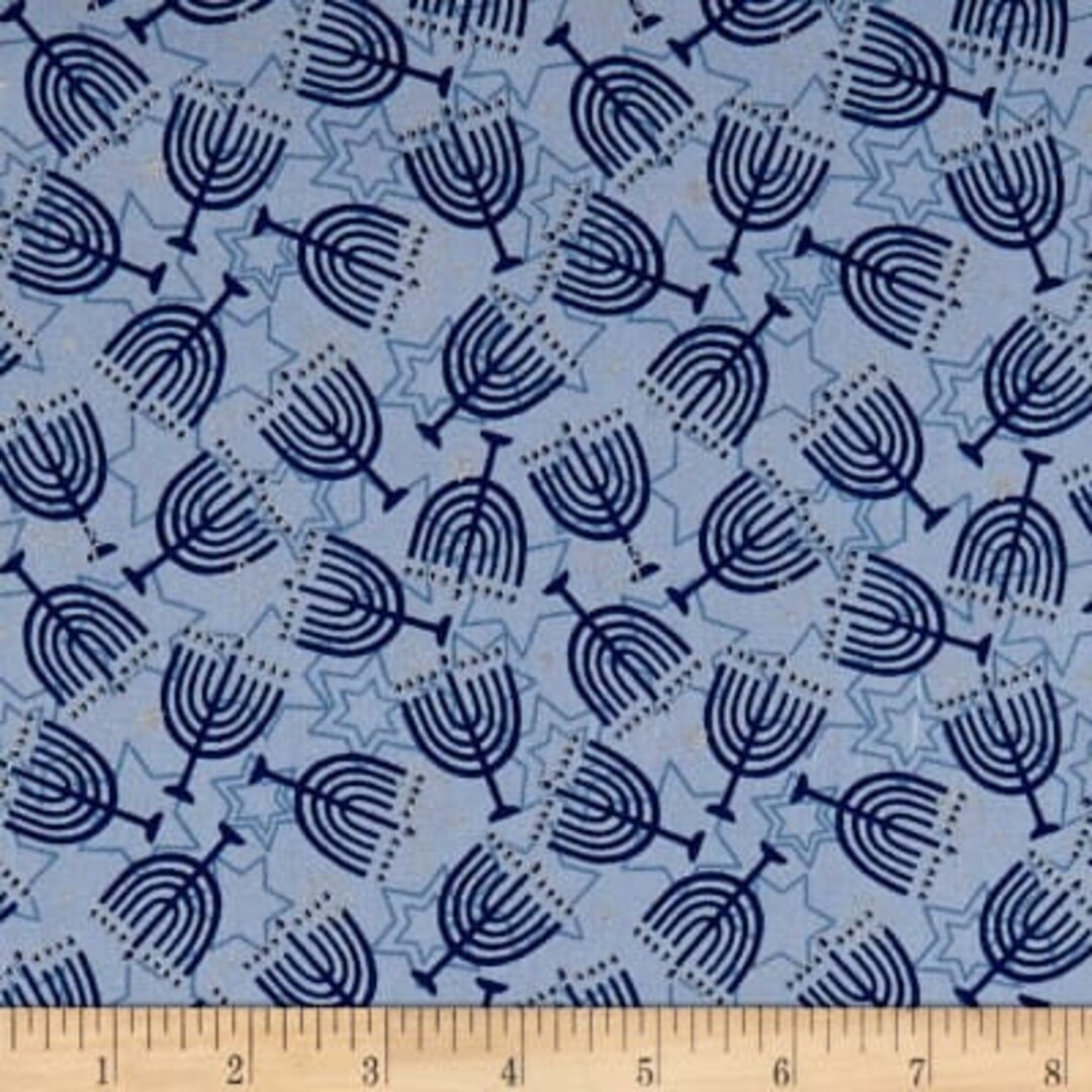 Judaica Fabric, by the Half Yard, Jewish Fabric, Out of Print ...