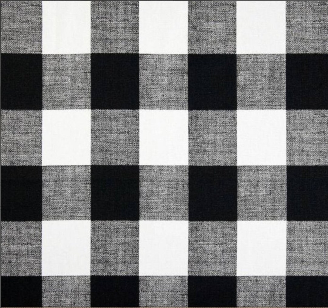 Buffalo Check, Black and White Fabric, Anderson Premier Prints Fabric ...