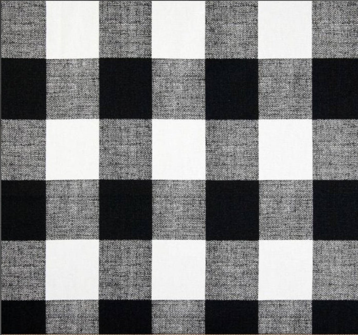 Buffalo Check, Black and White Fabric, Anderson Premier Prints Fabric ...