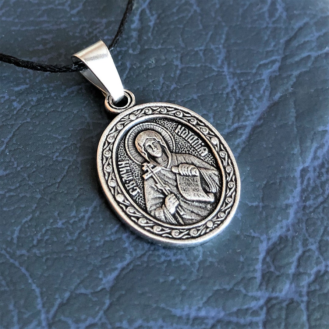 Saint Natalia (natalie) Icon Necklace. St. Natalia Martyr of Nicomedia ...