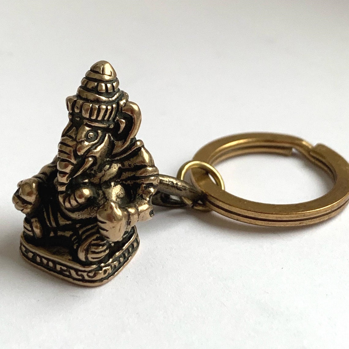 Lord Ganesha Keychain. Good Luck Keychain. Sacred Elephant God | Etsy