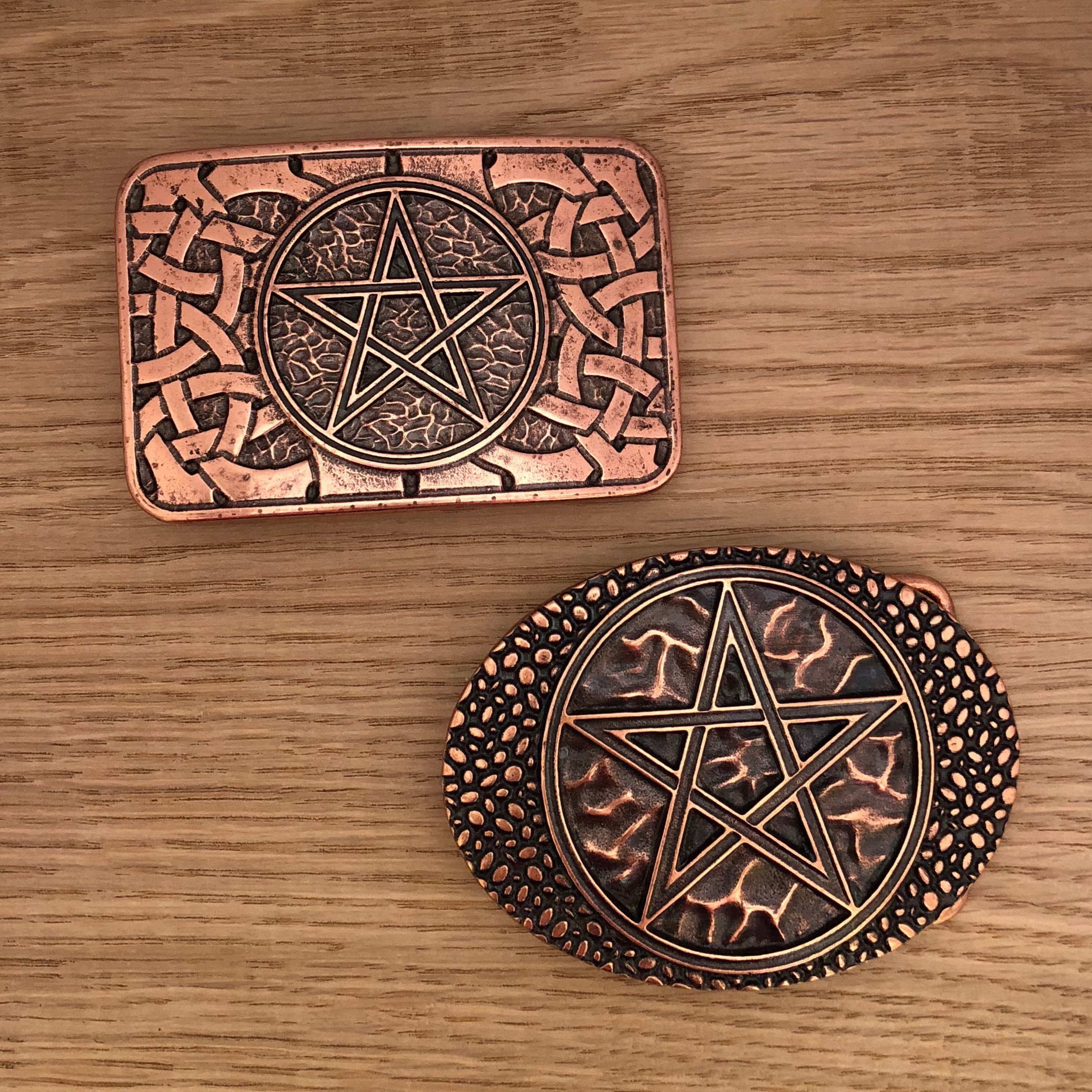 Pentagram Belt Buckle Belt Close Pentangle Rectangular / | Etsy