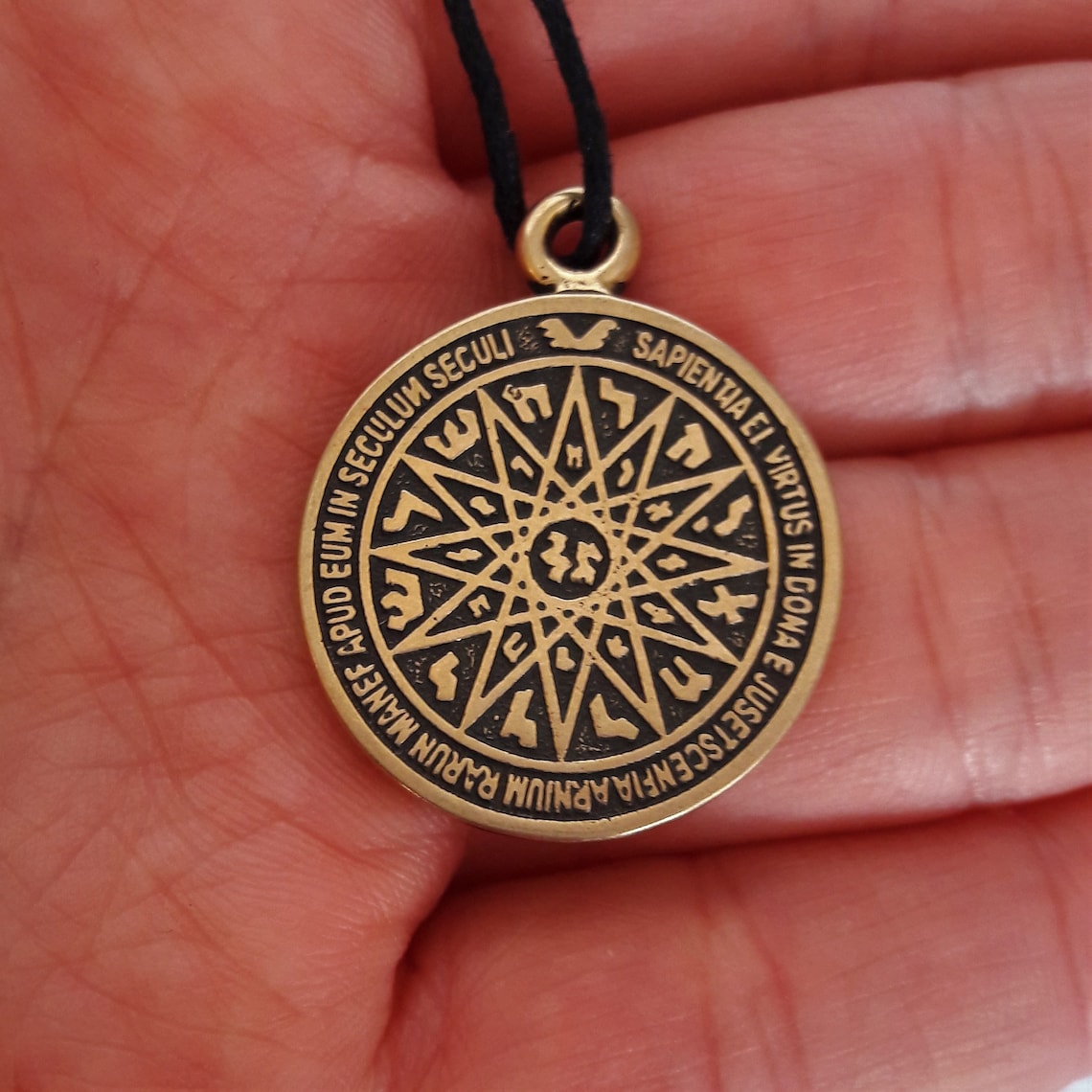 Magic Seals of Solomon pendant. Pentacles of Mercury pendant. | Etsy
