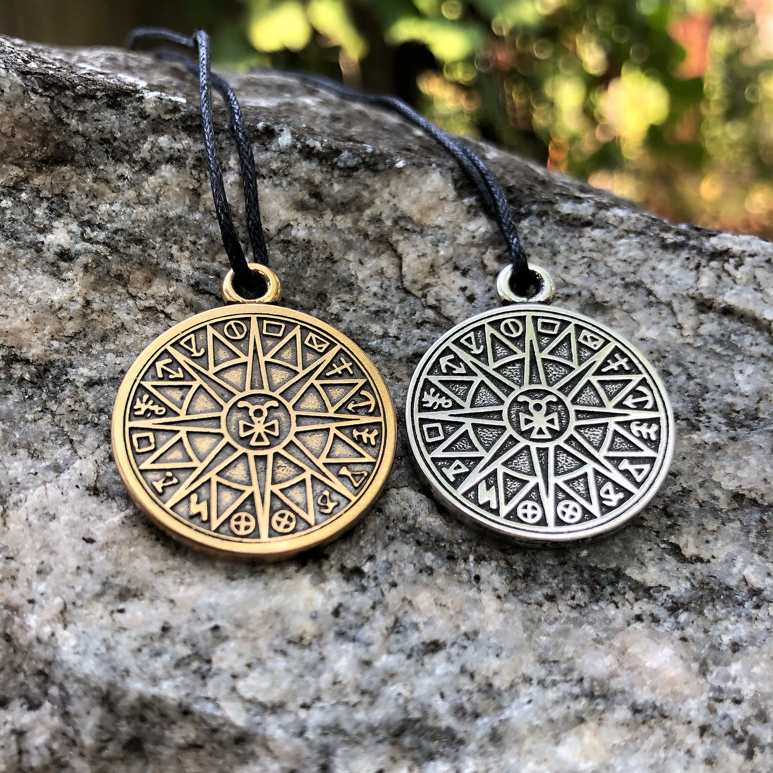 Talisman for Safe Travel Pendant Necklace. Cabalistic Talisman - Etsy