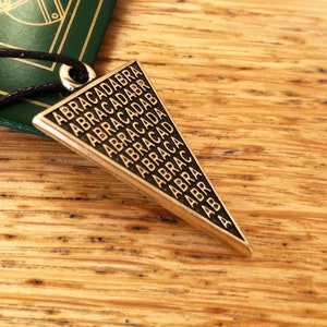 Abracadabra Keychain / Necklace. Abraxas Cabalistic. Ancient Symbol for ...