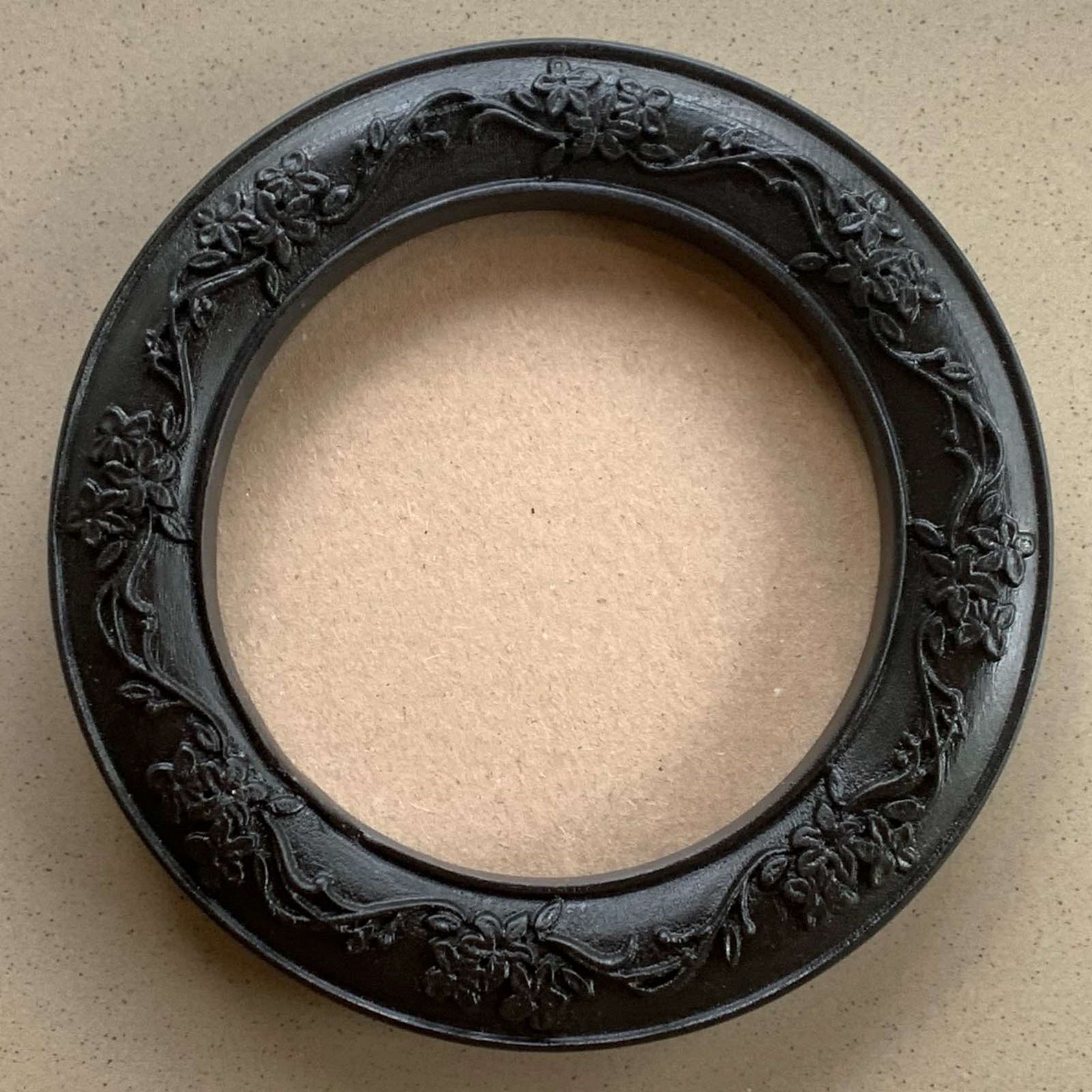 Round Flower Photo Picture Decorative Frame Floral Ornate - Etsy