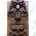 Aztec Mayan Wooden Wall Art, Carved Wood Relief Wall Panel Plaque, Home ...