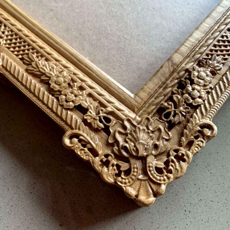 Beautiful Wood Wall Picture Frame. Decorative Square Photo - Etsy