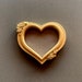 Gold Floral Wooden Heart Shaped Photo Picture Frame Wall Mounted, Wood ...