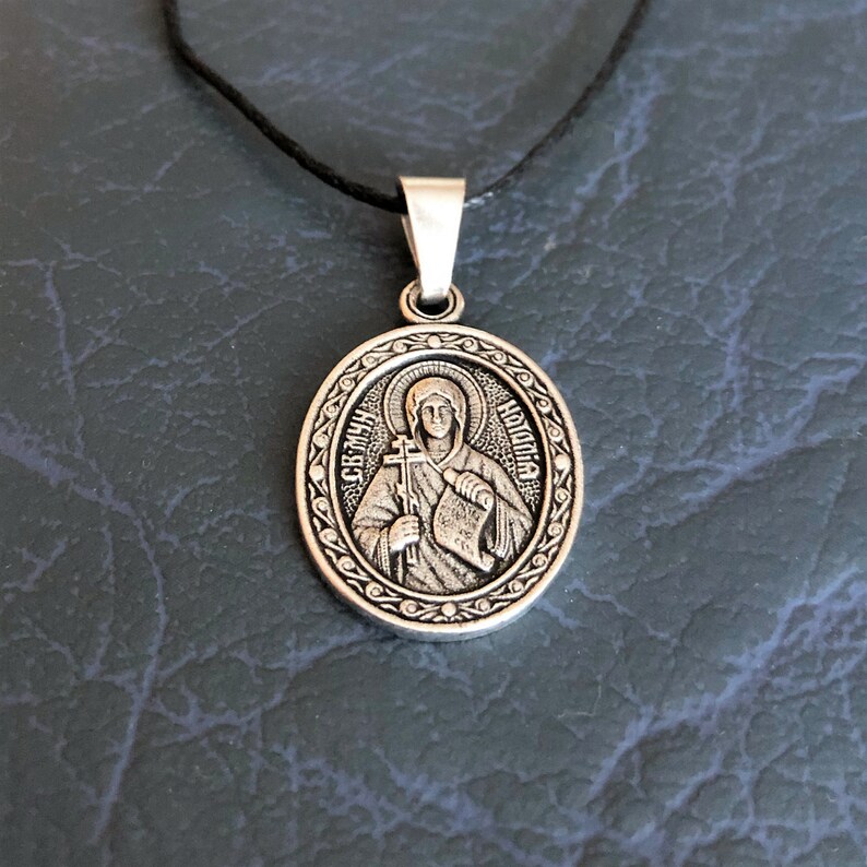 Saint Natalia natalie Icon Necklace. St. Natalia Martyr of - Etsy
