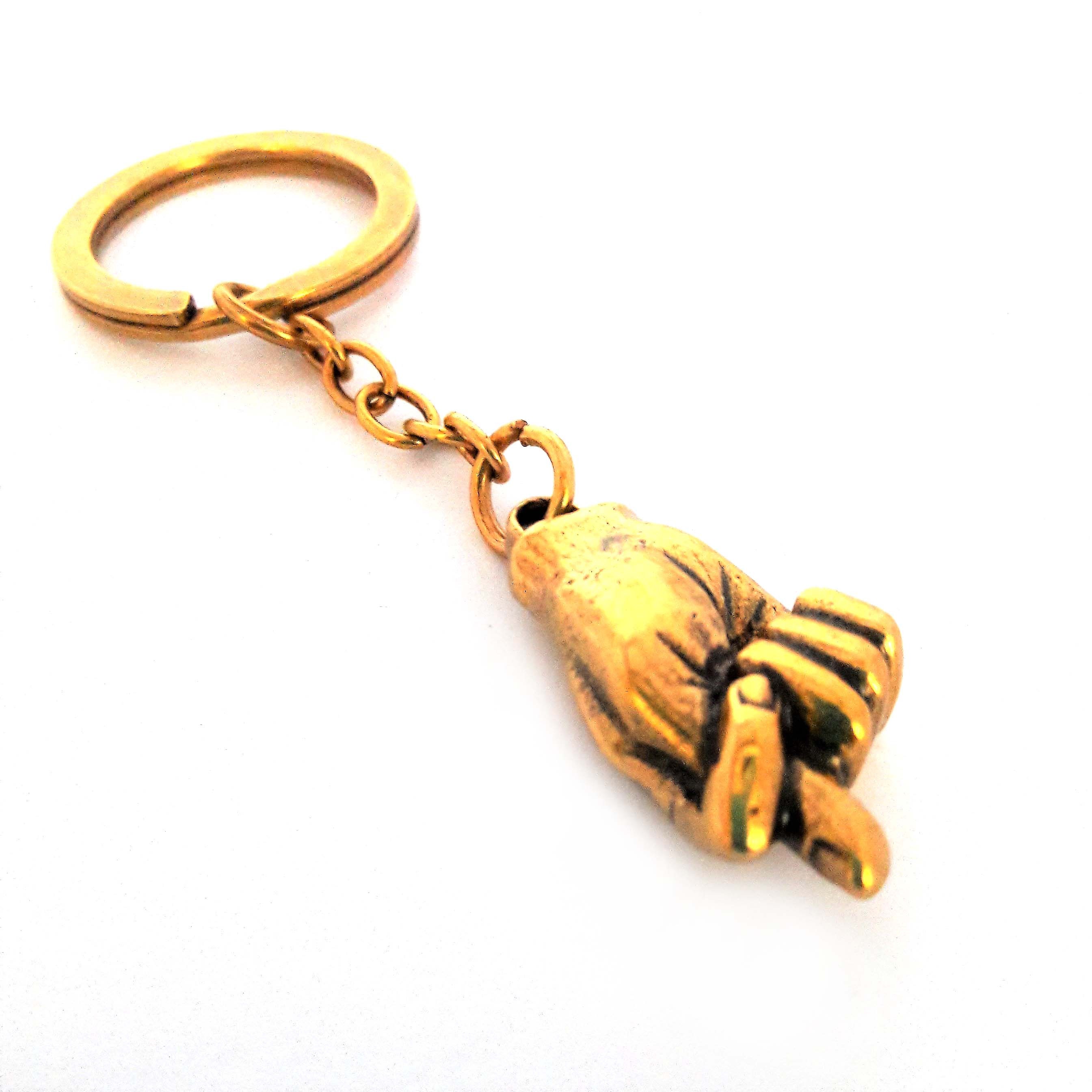 Hand Good Luck Amulet Charm Keychain Mano Figa Talisman Figa - Etsy