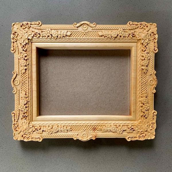 Carved Wood Frame - Etsy