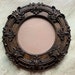 Round Photo Picture Frame Wall Mounted Home Decor Embroidery Frame ...