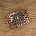 Rectangular Buckle for Belt, Slavic Symbol Lightning in a Star, Symbol ...