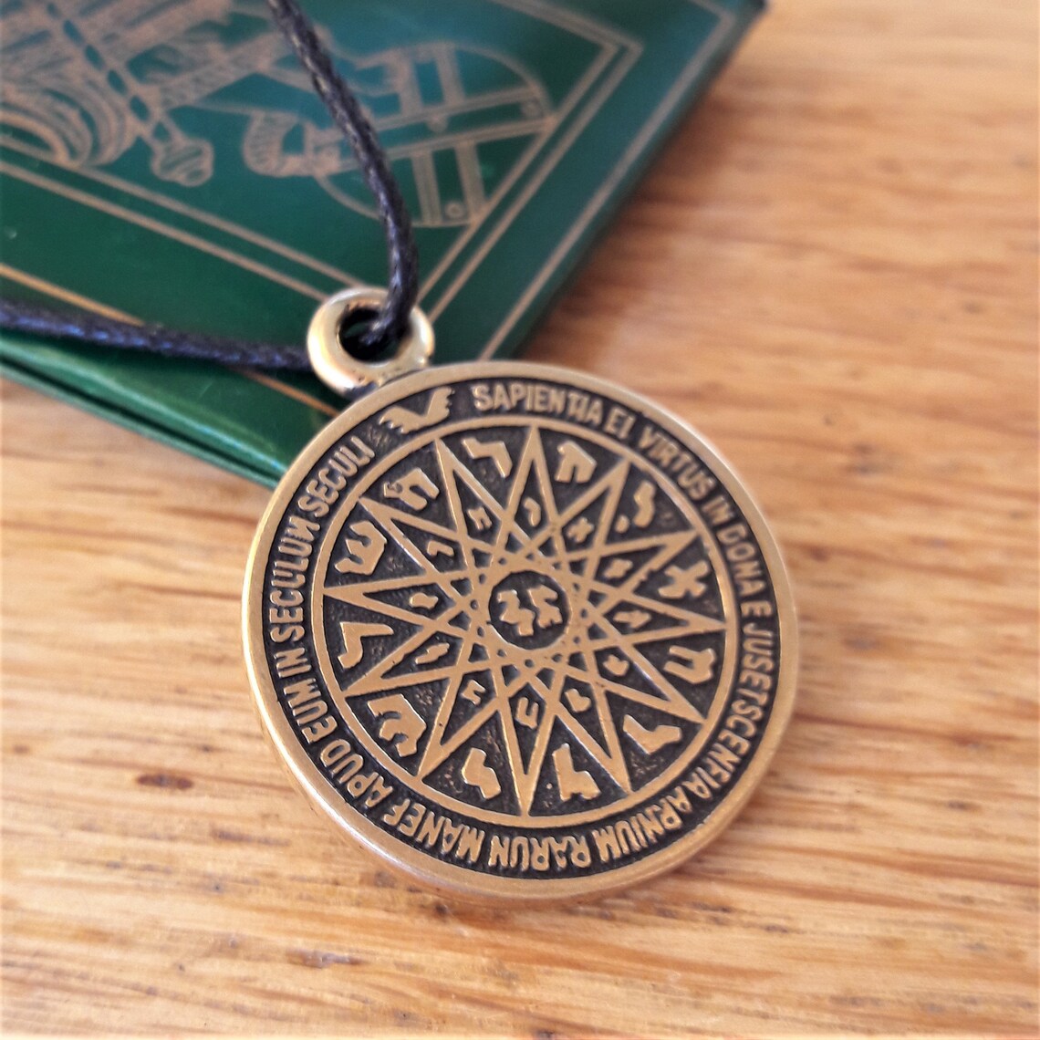 Magic Seals of Solomon pendant. Pentacles of Mercury pendant. | Etsy