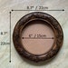 Round Flower Photo Picture Decorative Frame Floral Ornate Romantic ...