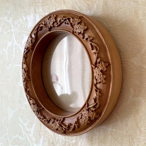 Small Picture Frame Round Photo Frames Decorative Floral - Etsy