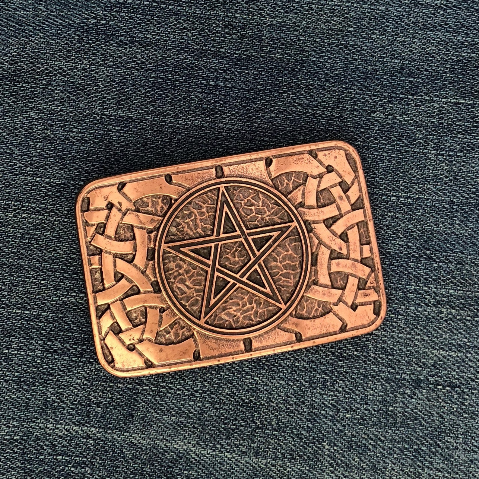 Pentagram Belt Buckle Belt Close Pentangle Rectangular / | Etsy