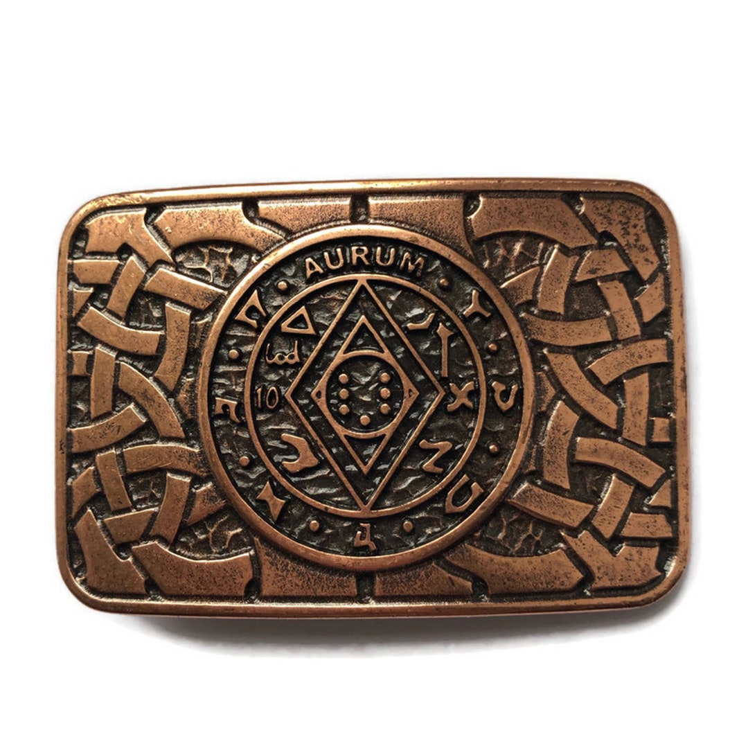 The Seal of Solomon Belt Buckle, Solomon's Key Belt Close Metal Brass ...
